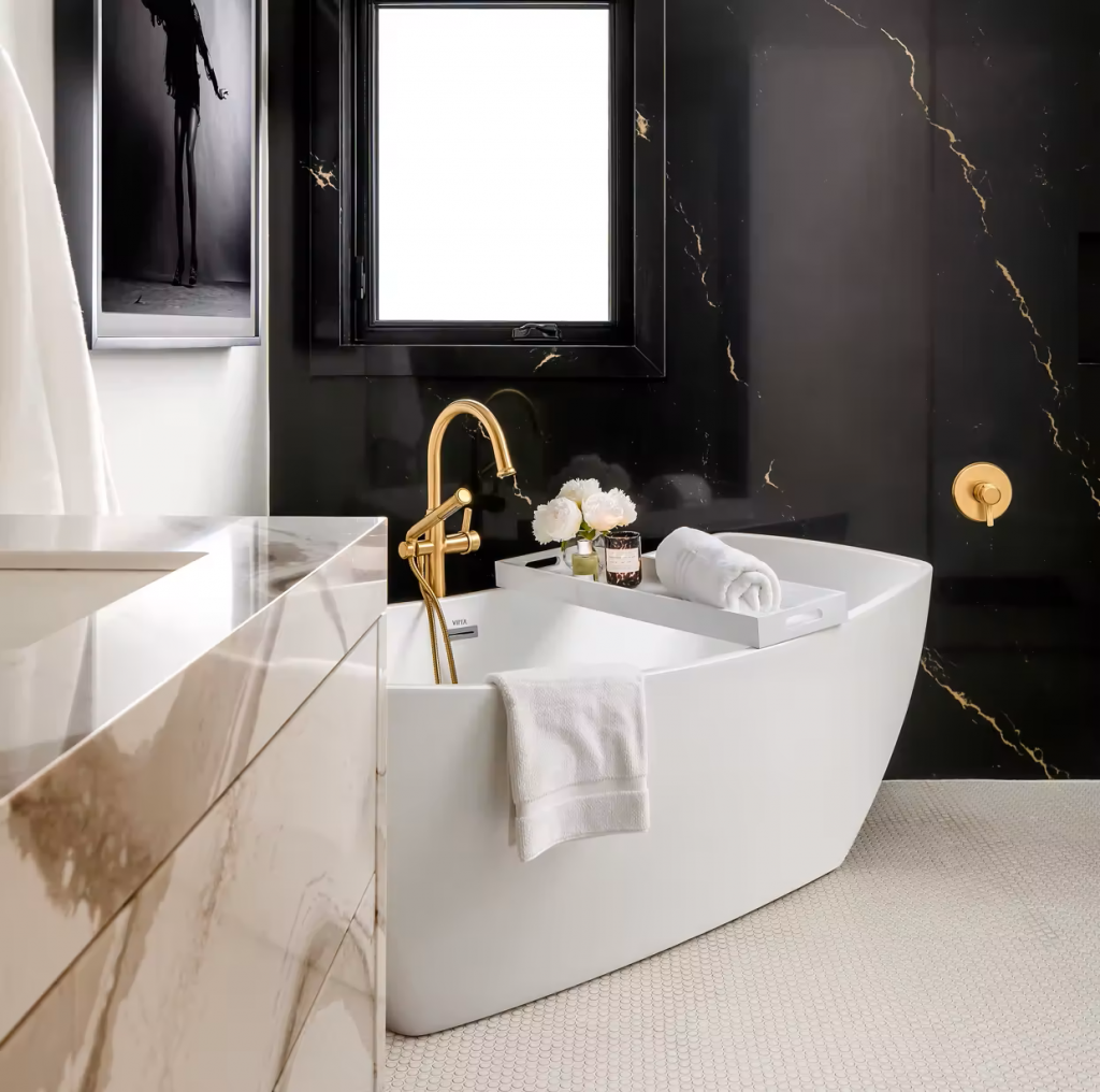 Enhance Your Bathroom with Woodcroft Cambria Quartz - Casper's Kitchen ...